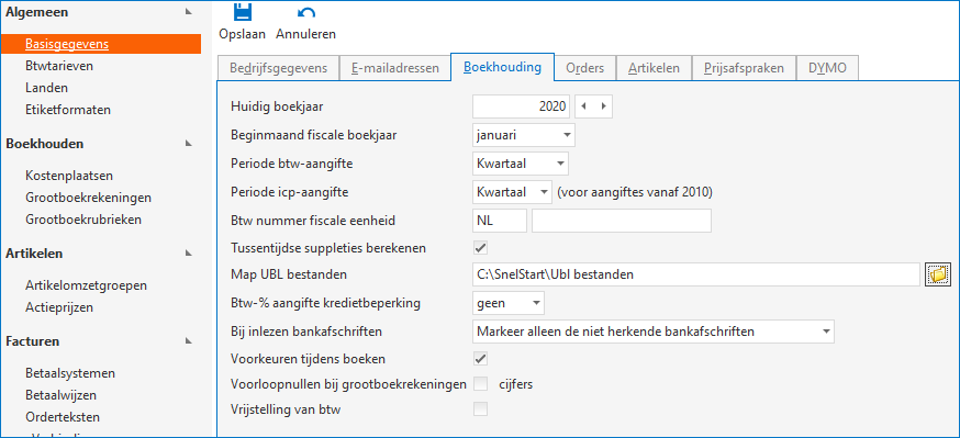 Een UBL factuur inlezen in SnelStart 12
