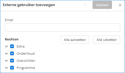 Administratietoegang voor de accountant, extra gebruikers of externe gebruikers