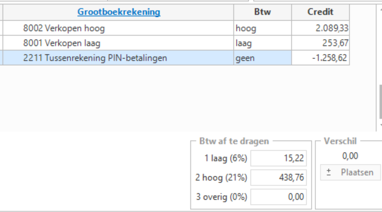 Handmatig een kasstaat inboeken